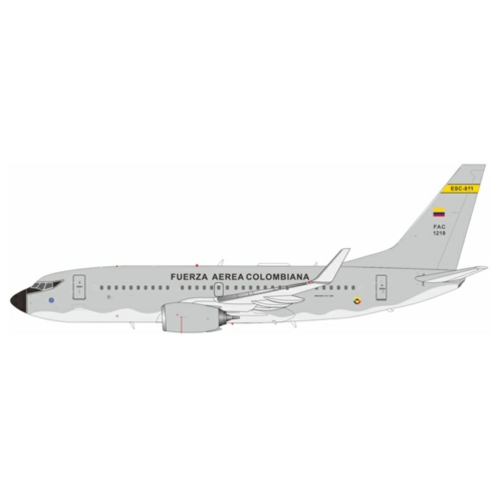 IF737COL1219 InFlight Colombia - Air Force Boeing 737-732 FAC1219