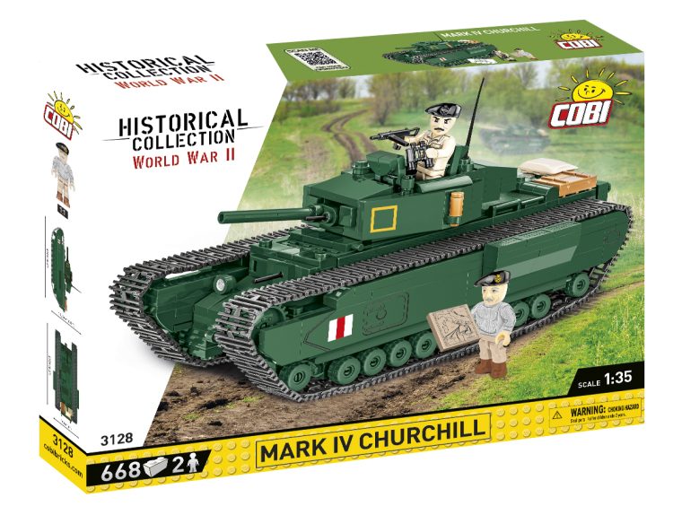 COBI 3128 Churchill MK.IV Brick Tank Model Kit - 668 pieces
