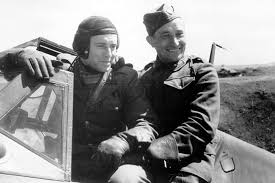 sl1 Best friends Ján Režňák (in the cockpit) and Izidor Kovárik, two of ...