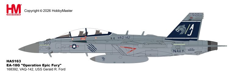 HA5163 Hobbymaster EA-18G Growler "Operation Epic Fury" VAQ-142